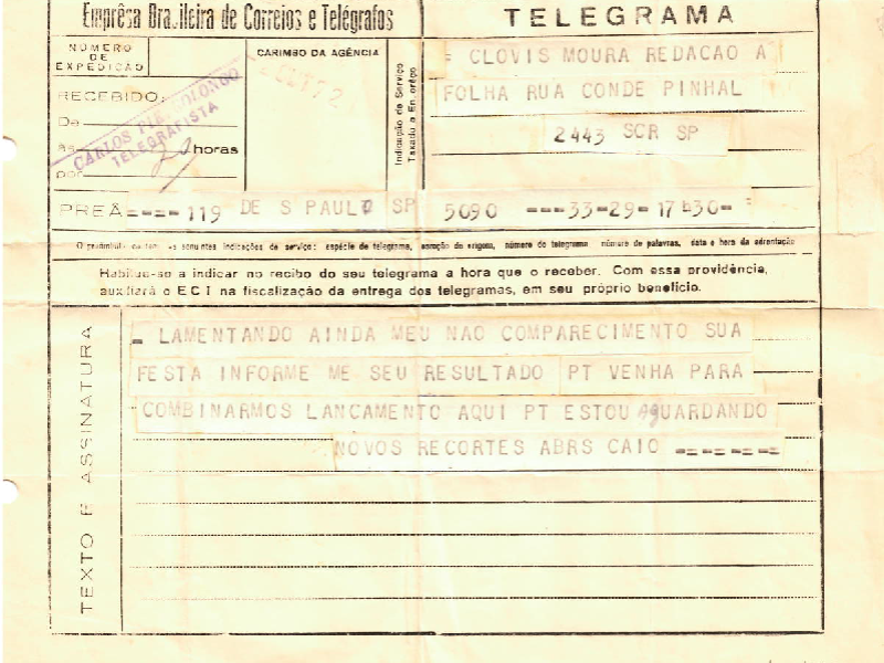Cartas de Caio Prado Jr. e Jorge Amado a Clóvis Moura